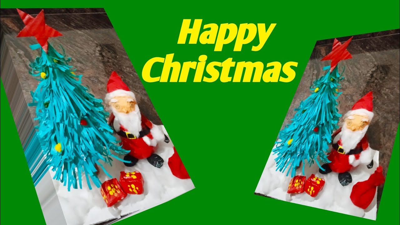 How to make Santa Claus at home/Easy Paper Christmas Tree - YouTube