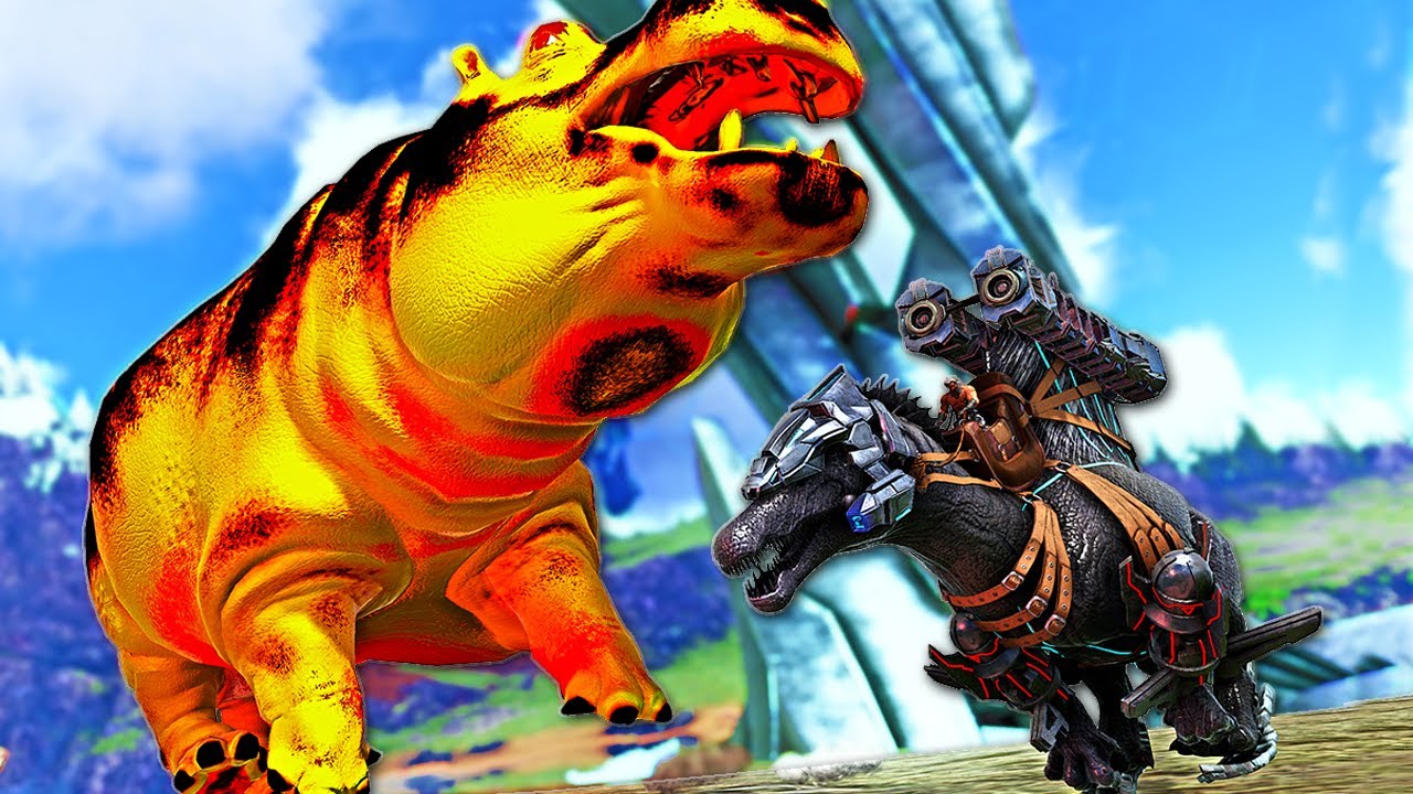 This ENORMOUS HIPPO Can Summon ANY BOSS IT LIKES to Fight You! | ARK ...