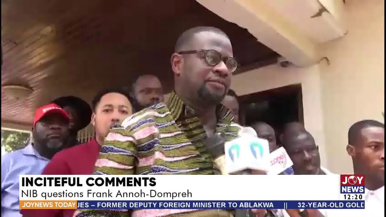 Inciteful Comments: NIB questions Frank Annoh-Dompreh - YouTube