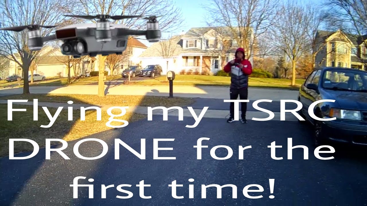 "First time flying my TSRC DRONE Q8" - YouTube