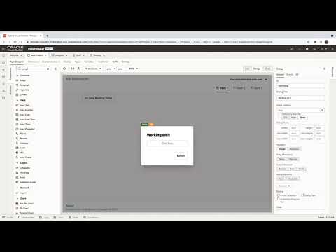 Progress Dialog for Long Running Processes in Visual Builder - YouTube