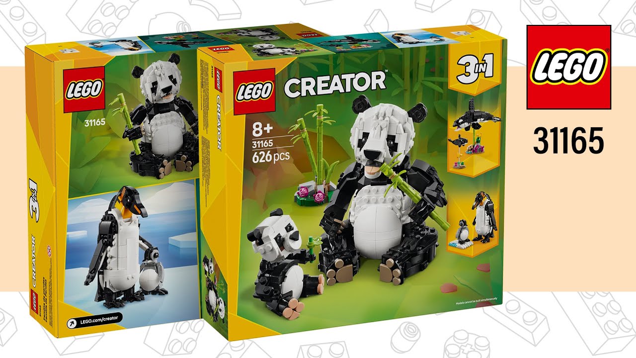 LEGO® Creator 3in1 Wild Animals: Panda Family (31165)[626 pcs] Orcas ...