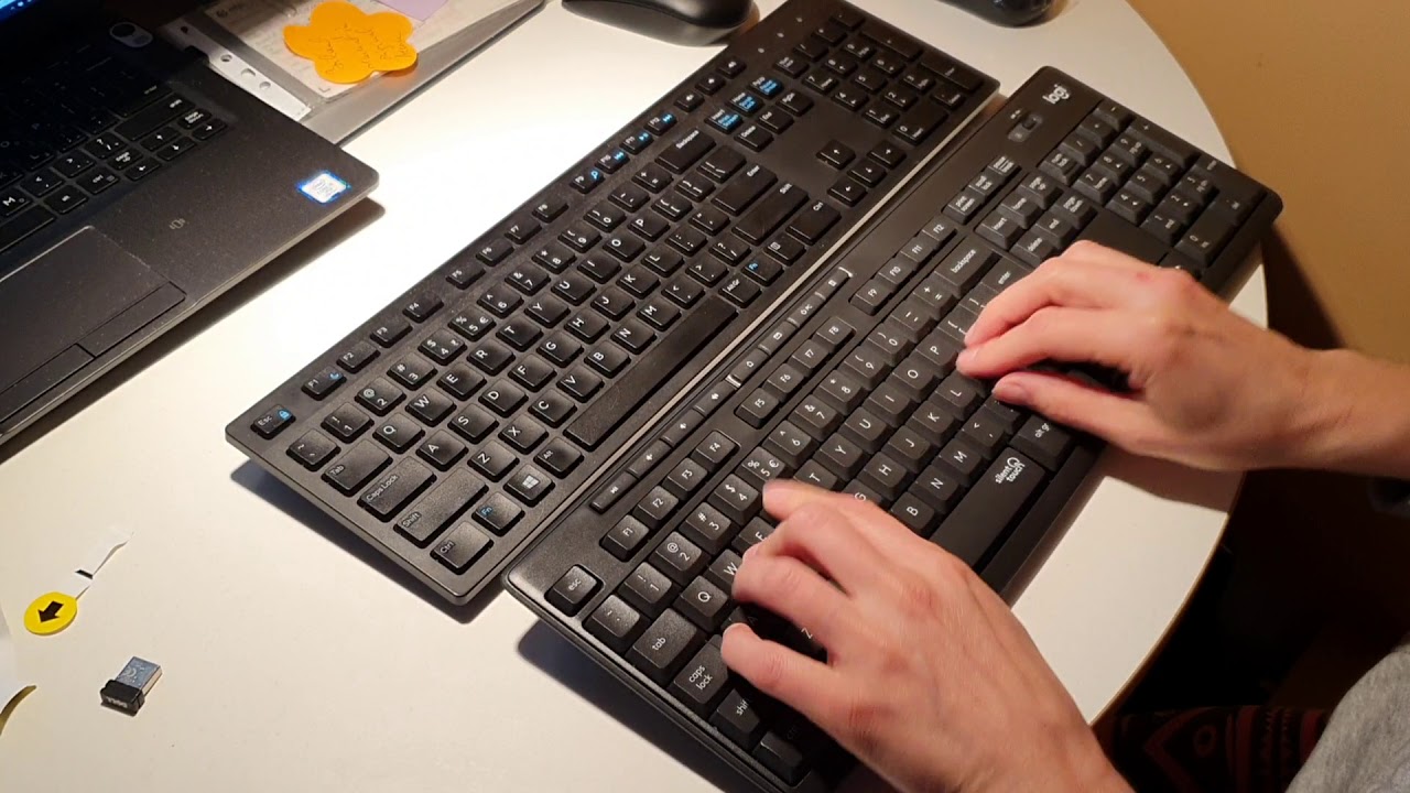 Logitech MK295 keyboard - Sound Test - YouTube