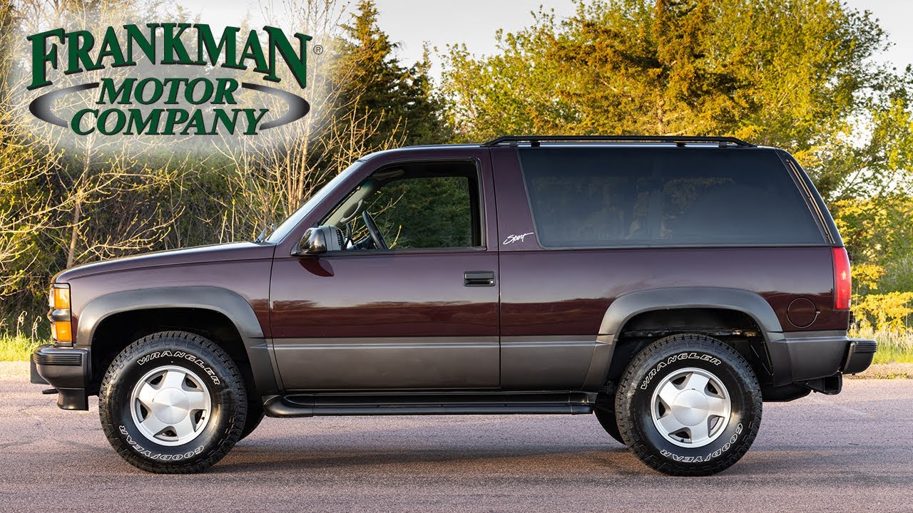 1996 Chevrolet Tahoe Sport - Frankman Motor Company - YouTube