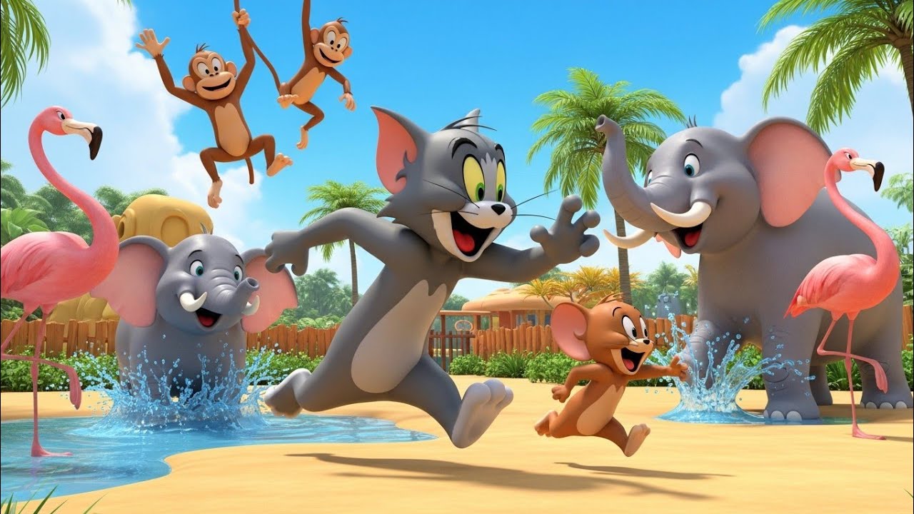 Tom and Jerry at the Zoo 🐒🦁 Fun Animal Adventure for Kids - YouTube