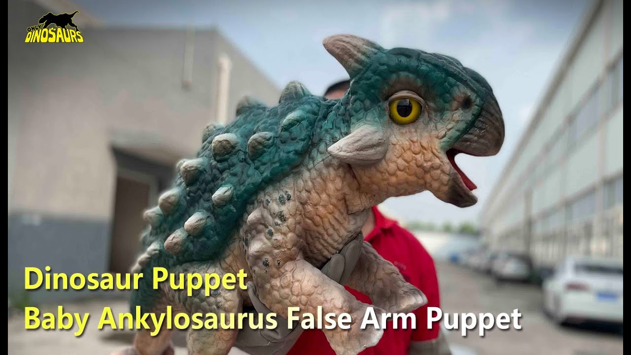 Pleasant Baby Ankylosaurus False Arm Puppet丨Dinosaur Puppet - YouTube