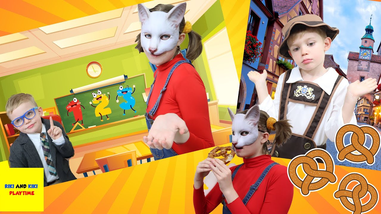 Riki and Kiki funny video compilation about School and German Food ...