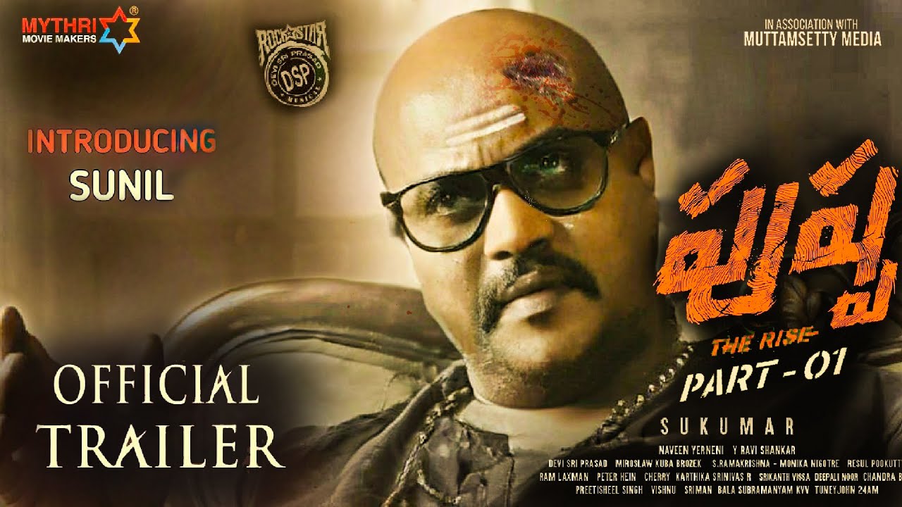 PUSHPA - Sunil Intro First Look Teaser| Pushpa Official Trailer | Allu ...