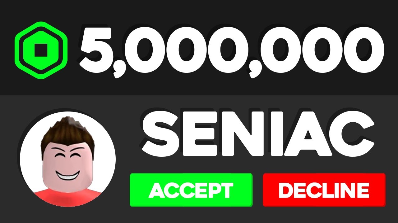 GIVING VIEWERS 5 MILLION ROBUX - YouTube