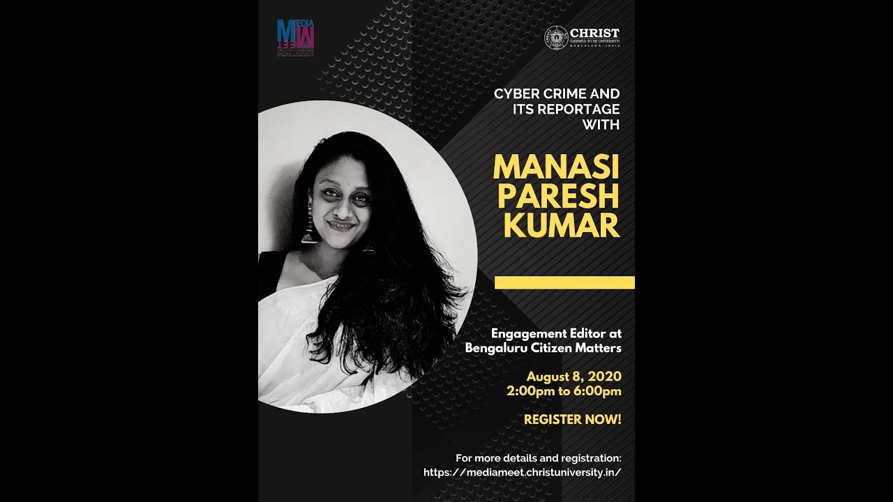 Cyber Crime and its Reportage: Manasi Paresh Kumar(08.08.20) - YouTube