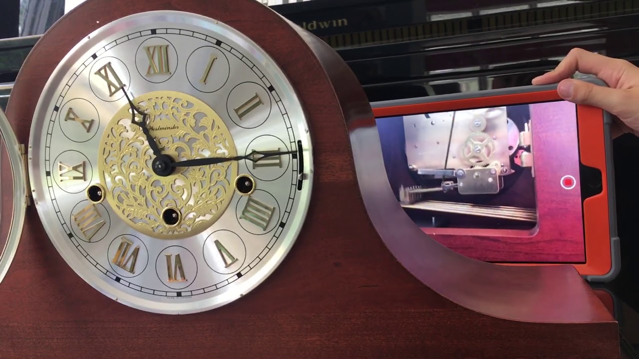 Canadian triple chime mantel clock - YouTube