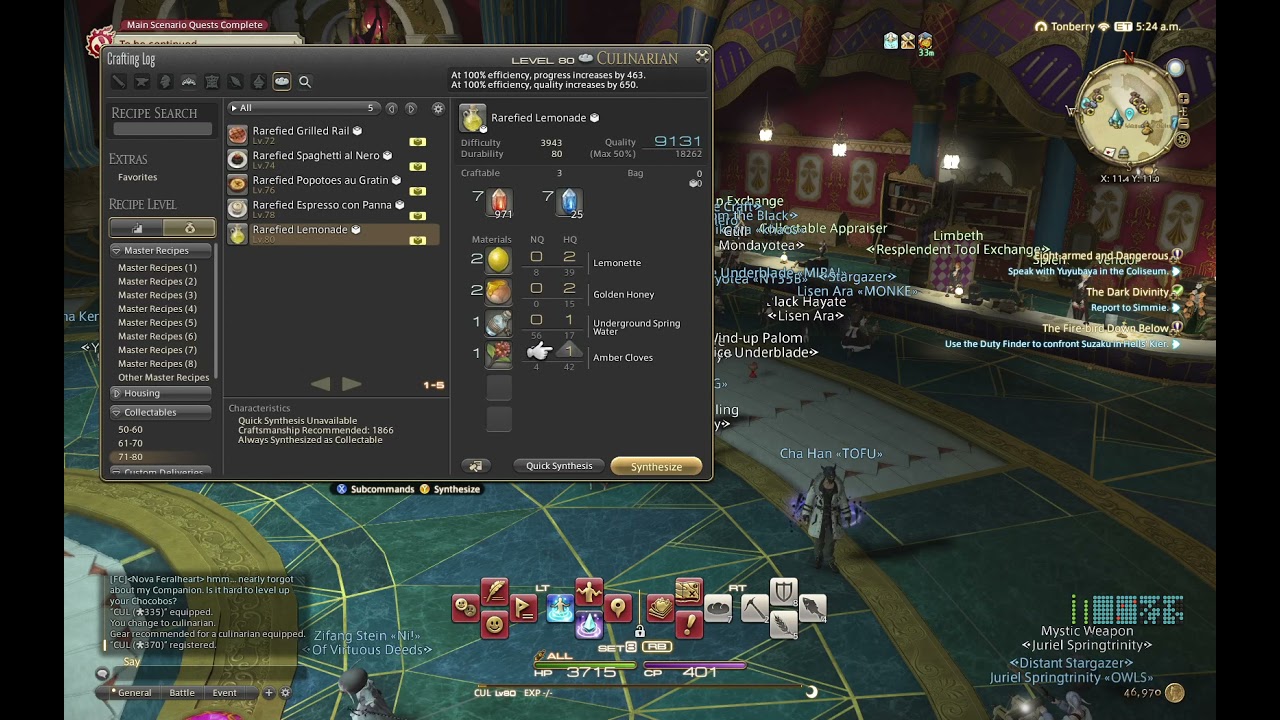 FF XIV Rarefied Lemonade - YouTube