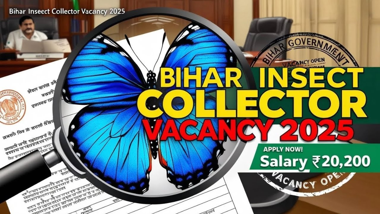 BTSC Vacancies 2025 |Bihar insect collector | 10+ 2 vacancy - YouTube