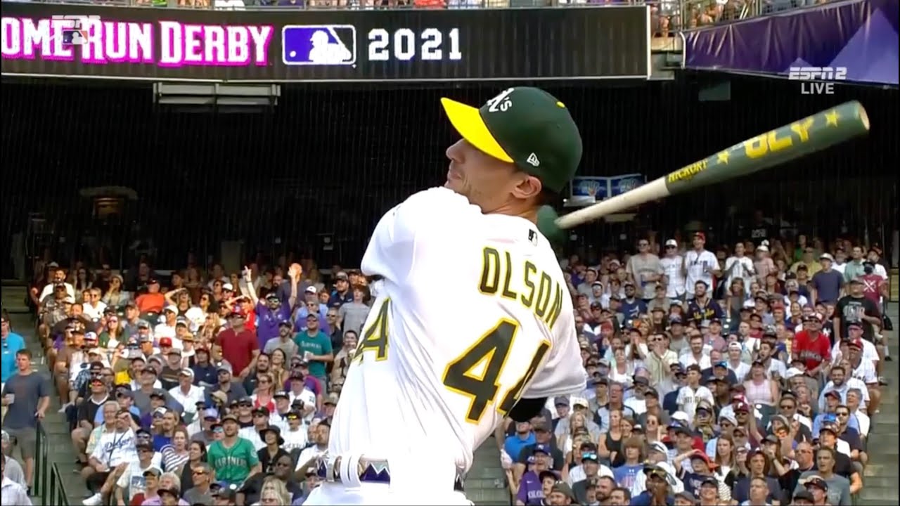 Matt Olson's 2021 home run derby round - YouTube