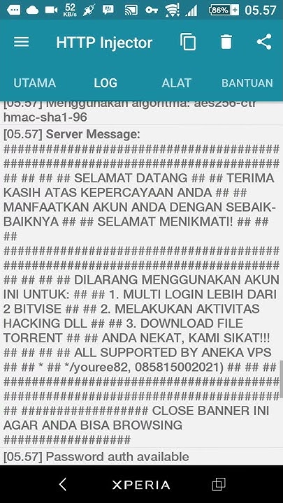 Tutorial menggunakan HTTP Injector - YouTube