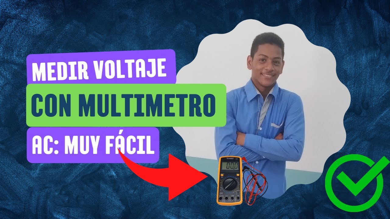 cómo medir voltaje con multimetro AC Muy fácil - YouTube