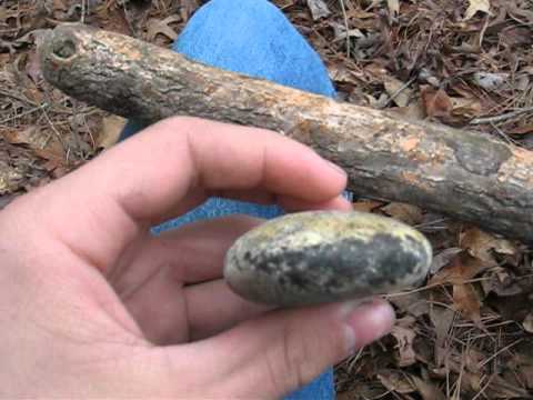 Making a Primitive War Club: Finding the handle and bit - YouTube