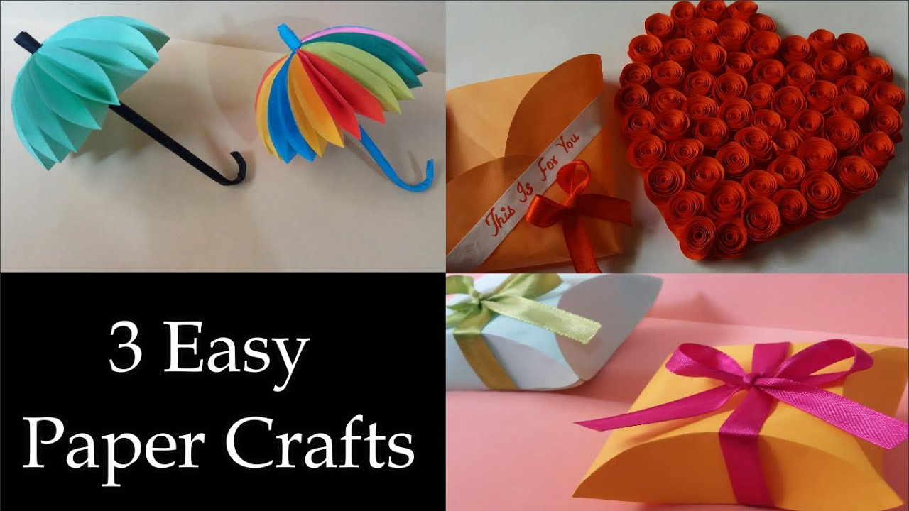How to make Easy Paper Crafts at home | The Arts N Crafts - YouTube