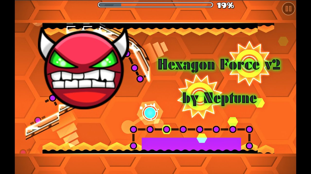 Geometry Dash: Hexagon Force v2 - NePtUnE - YouTube
