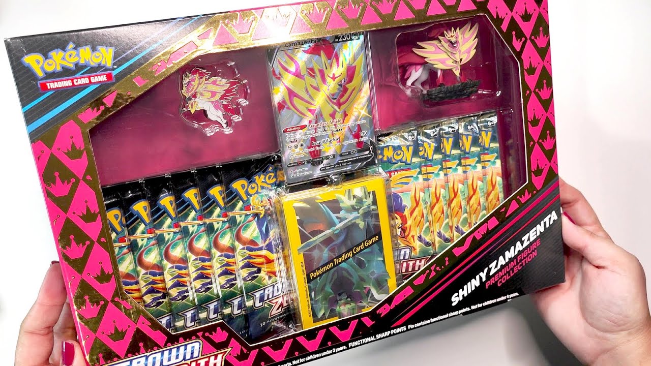 Opening Shiny Zamazenta Premium Figure Collection Box! - YouTube