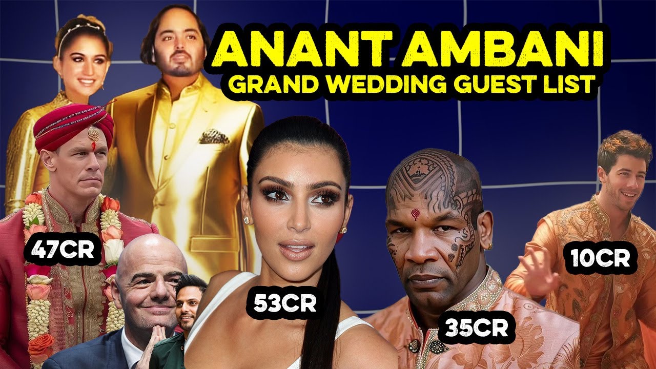 Anant Ambani Wedding Complete Guest list, Kim Kardashian, John Cena ...