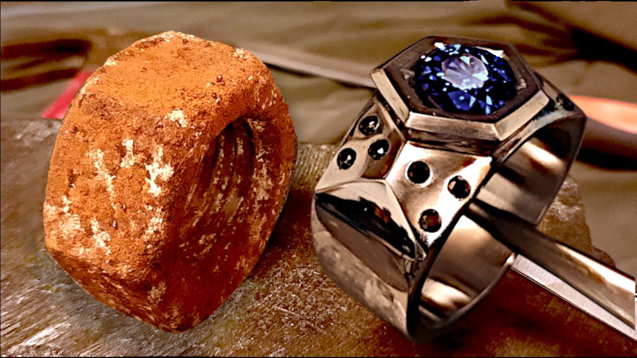 How to make a STEEL Men's Ring - YouTube