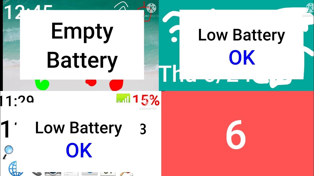 Low Battery/Empty Battery Complation Part 6 - YouTube
