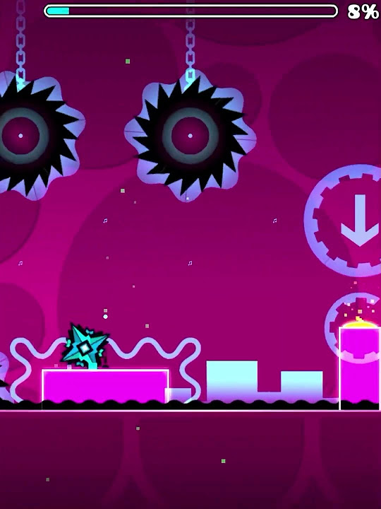 Geometry dash but spikes randomly switch the level - YouTube