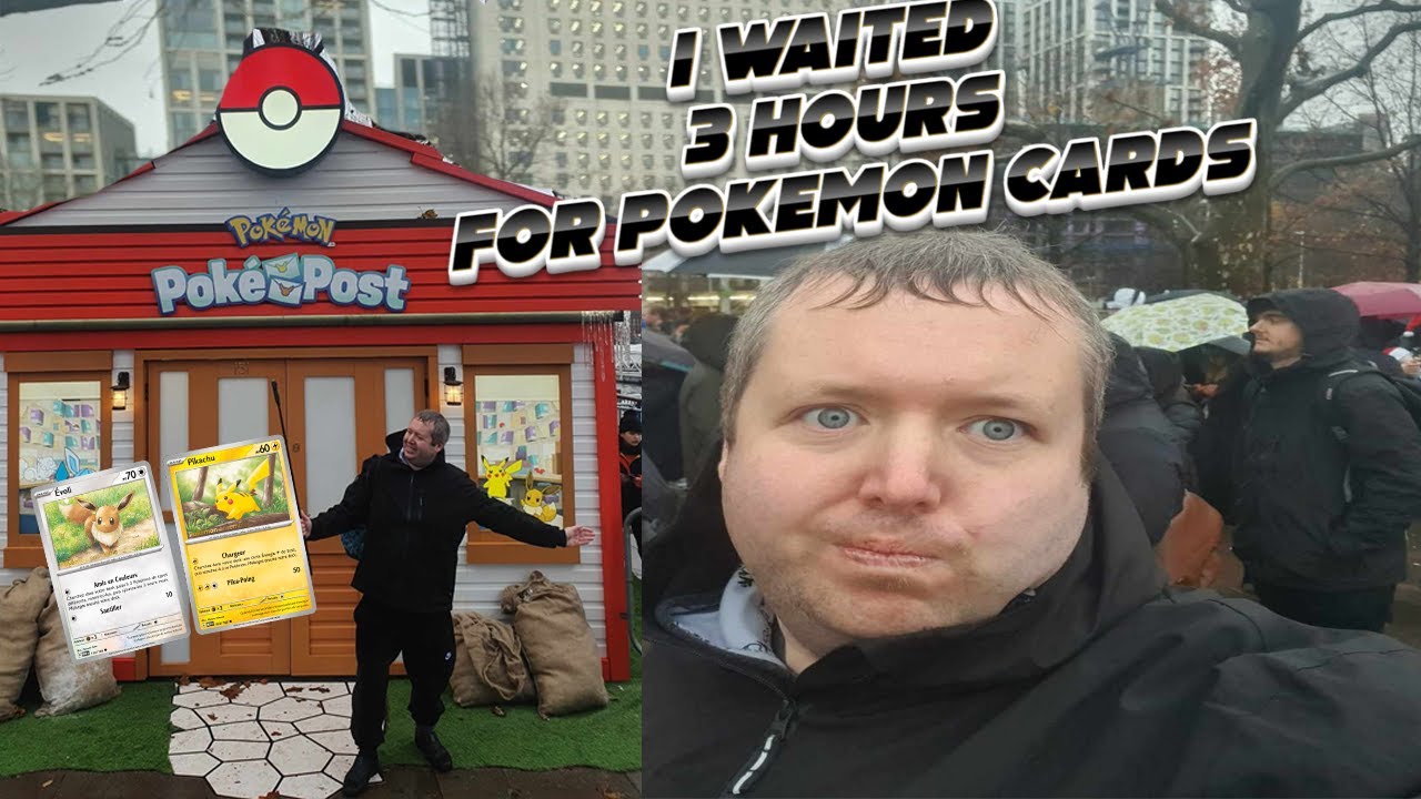 Poke post in london I waited 3 hours for pokemon cards in the rain ...