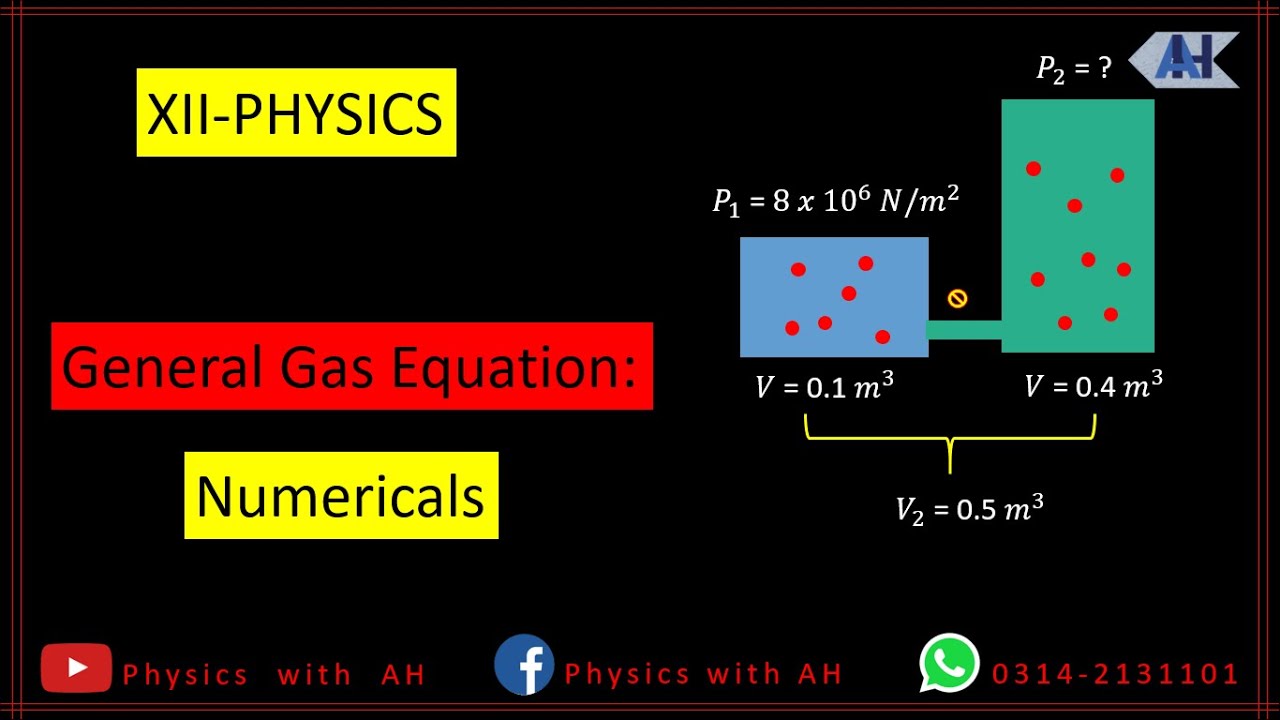 General Gas Equation (XII Numericals) - YouTube