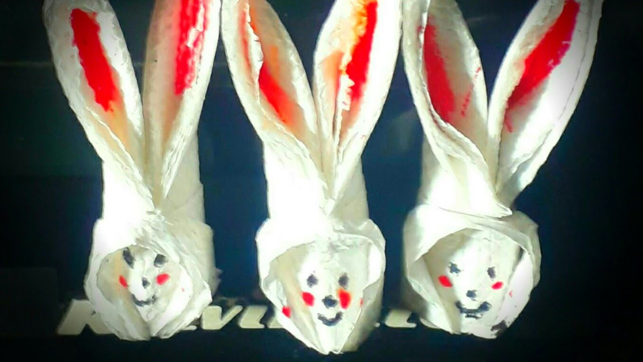 How to make ORIGAMI rabbit out of tissue paper - YouTube