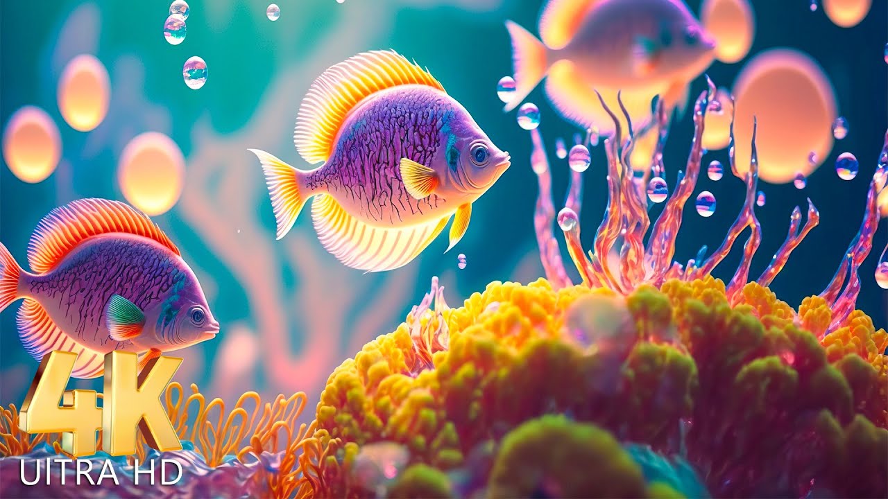 4K Great Ocean Moment (ULTRA HD) 🐋- Coral Reefs and Colorful Sea Life ...