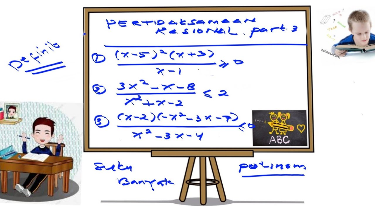 Pertidaksamaan rasional Polinom - YouTube