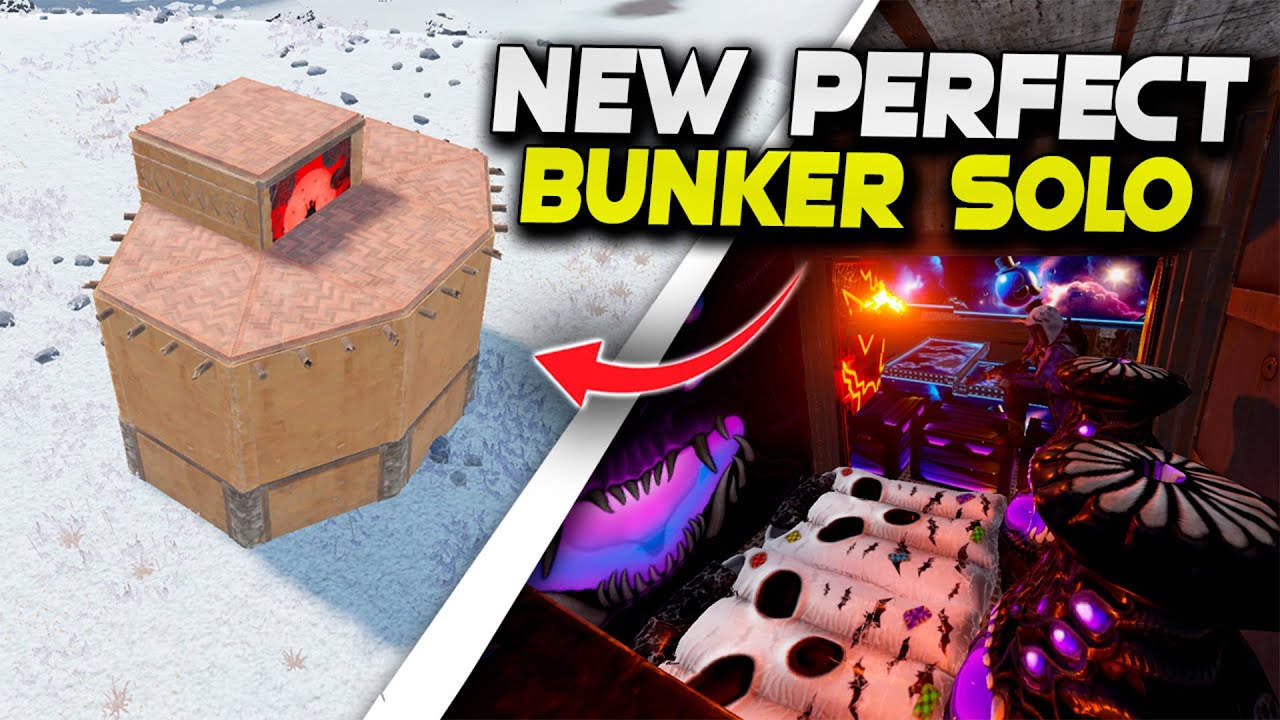 New Perfect Bunker Solo In Rust | Rust Base Design 2025 - YouTube
