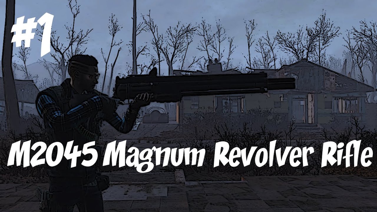 Fallout 4 моды: #1 M2045 Revolver Magnum Rifle - YouTube