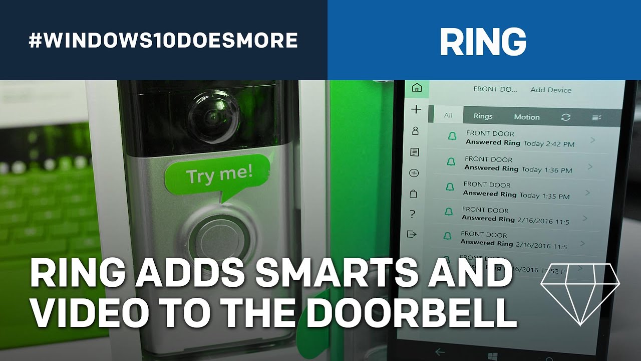 Windows 10 Gems: Ring makes your door smart! - YouTube