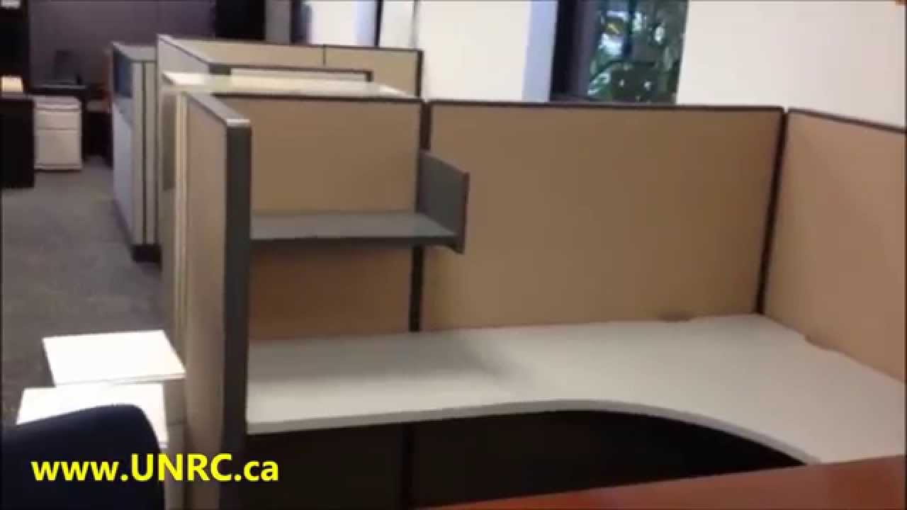 Cubicles - Haworth UniGroup 6'x6' - 56" High - YouTube