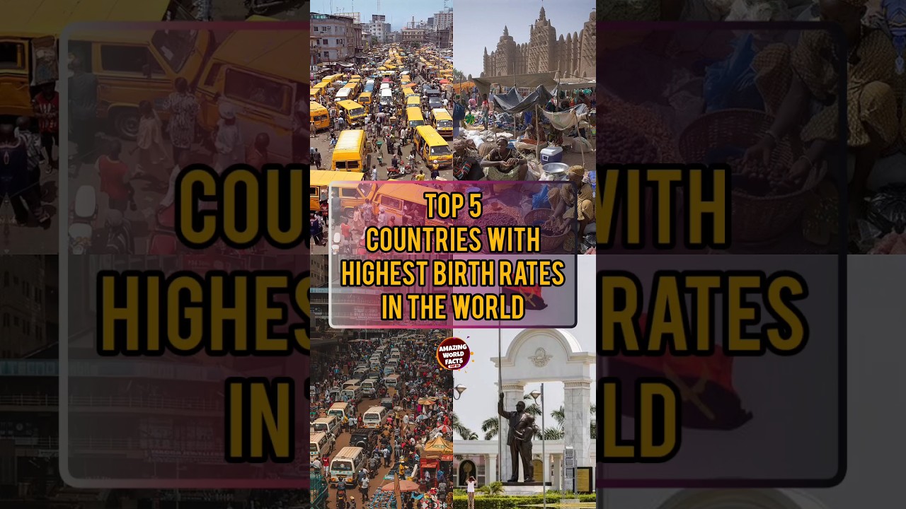 TOP 5 Countries With Highest Birth Rates In The World | Amazing World ...