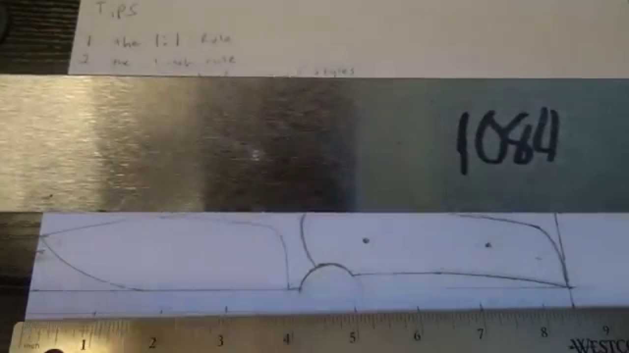How to make a knife part 1. Design tips and drawing - YouTube