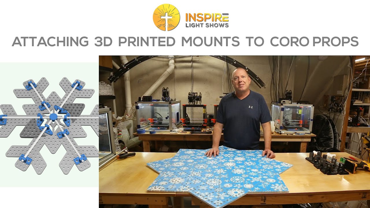 Attaching 3D Printed Mounts to Coro Props - YouTube