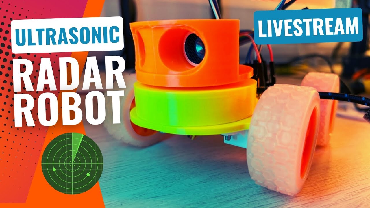 Build a Radar robot using Ultrasound with Raspberry Pi Pico - Full ...