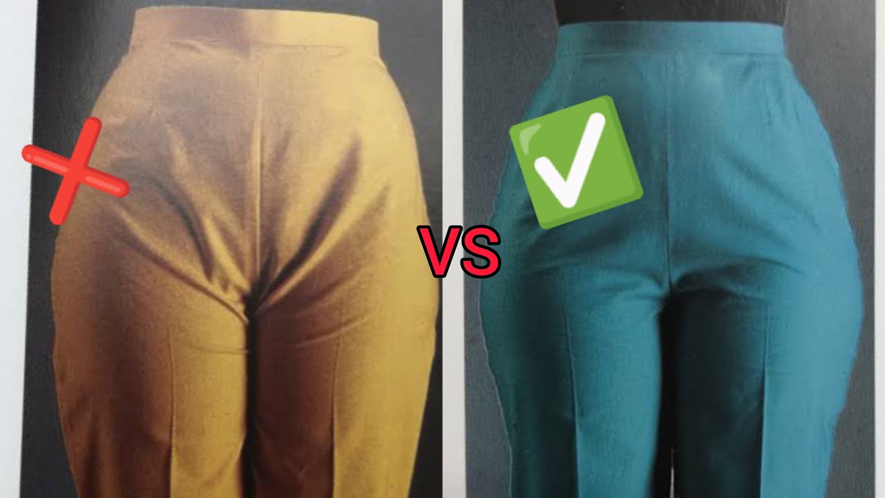 HOW TO CUT A TROUSER WITHOUT WRINKLES - YouTube