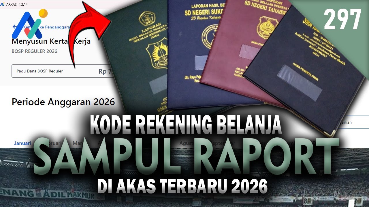 Kode Rekening Belanja Sampul Map Raport di ARKAS 2026 | Cara Menyusun ...