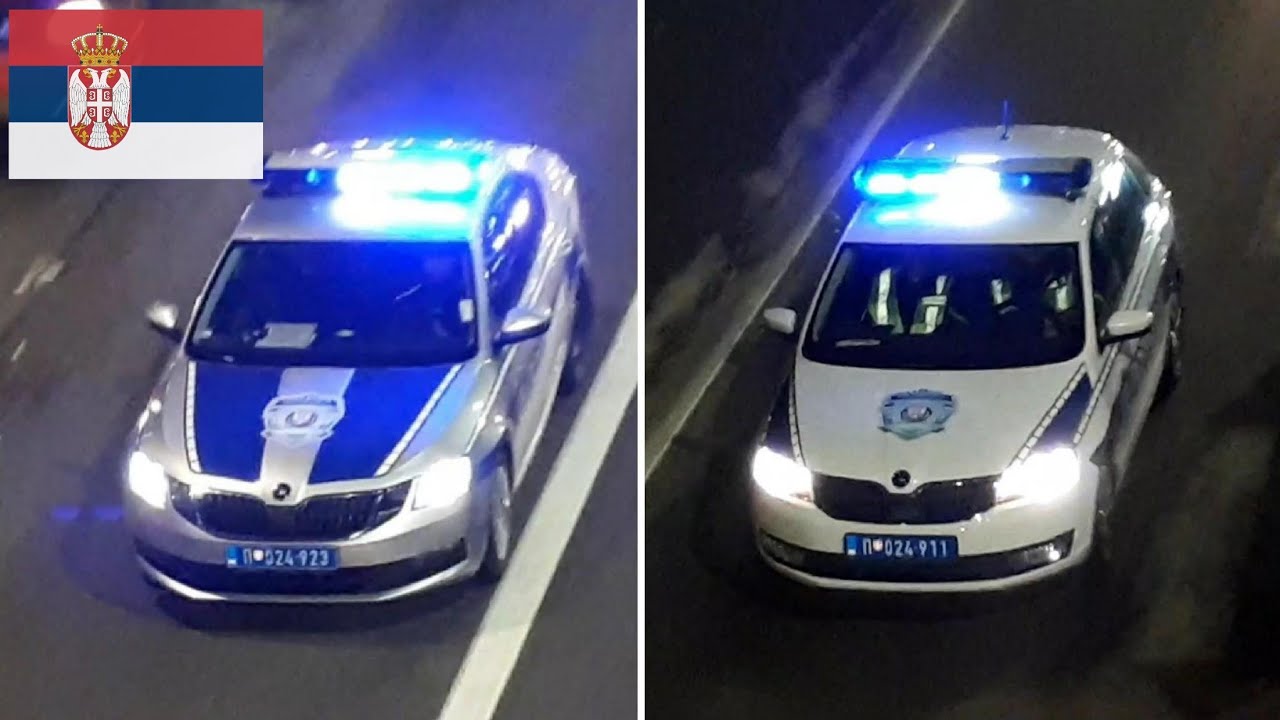 Two Traffic Police Cars Responding During Rush Hour - YouTube