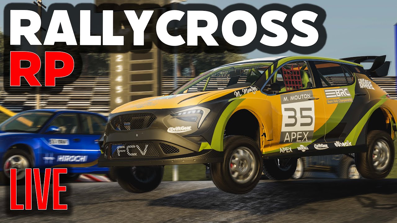 RCRP Round 1! Rallycross RP In BeamNG Multiplayer! - Live! - YouTube