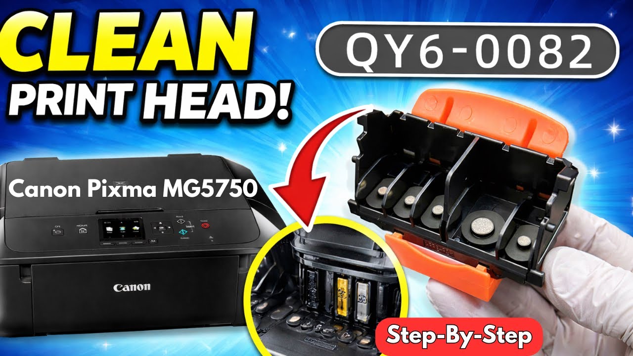 Canon Pixma MG5750 Print Head Cleaning – Manual Cleaning Step-by-Step ...