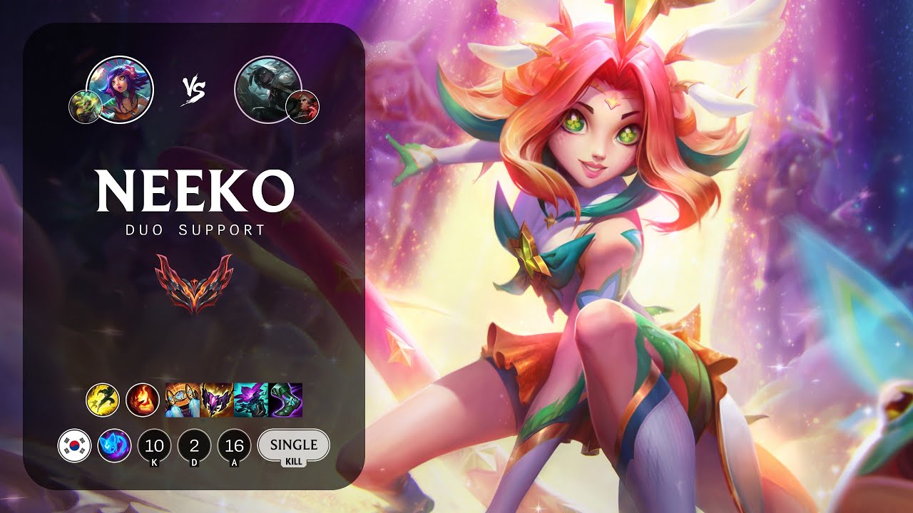 Neeko Support vs Senna - KR Grandmaster Patch 14.4 - YouTube