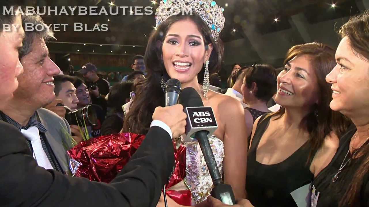 Olga Alva of Ecuador is MISS EARTH '11, celebrates with family - YouTube