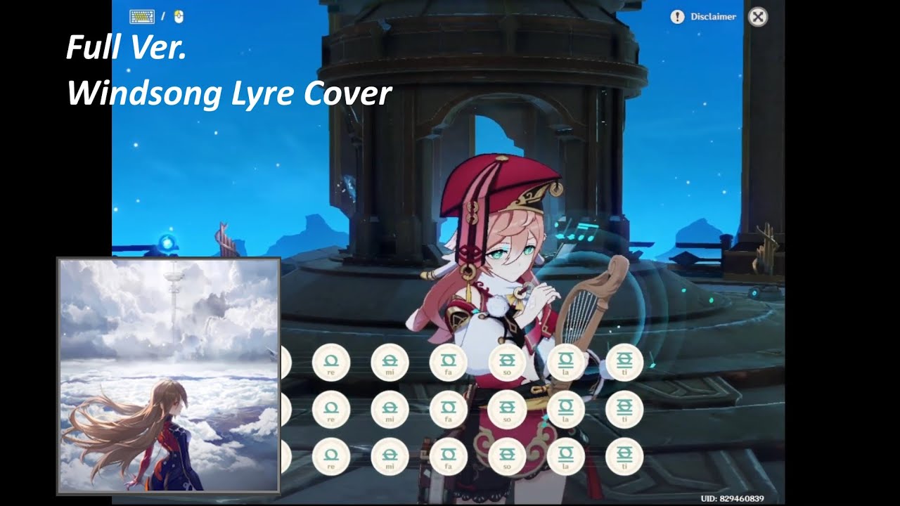 Genshin Windsong Lyre - Login Screen (Tower of Fantasy OST) + Notes ...