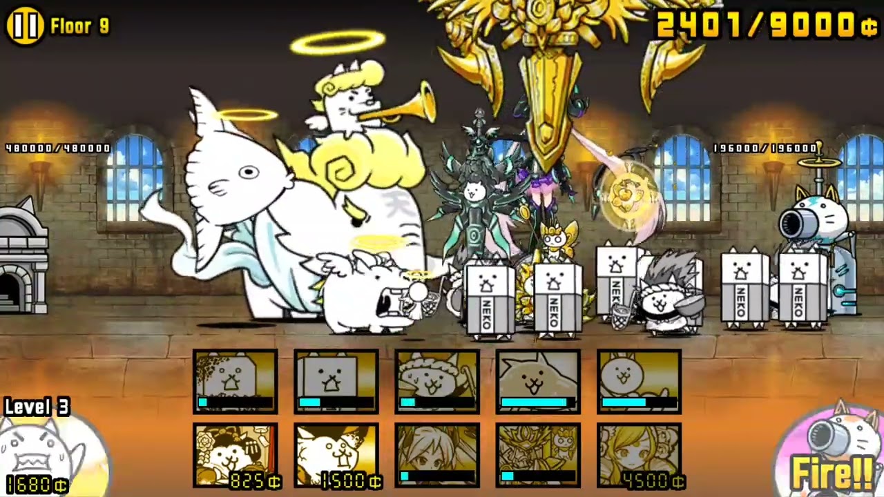 Battle Cats : Angel Citadel : Floor 9 - YouTube